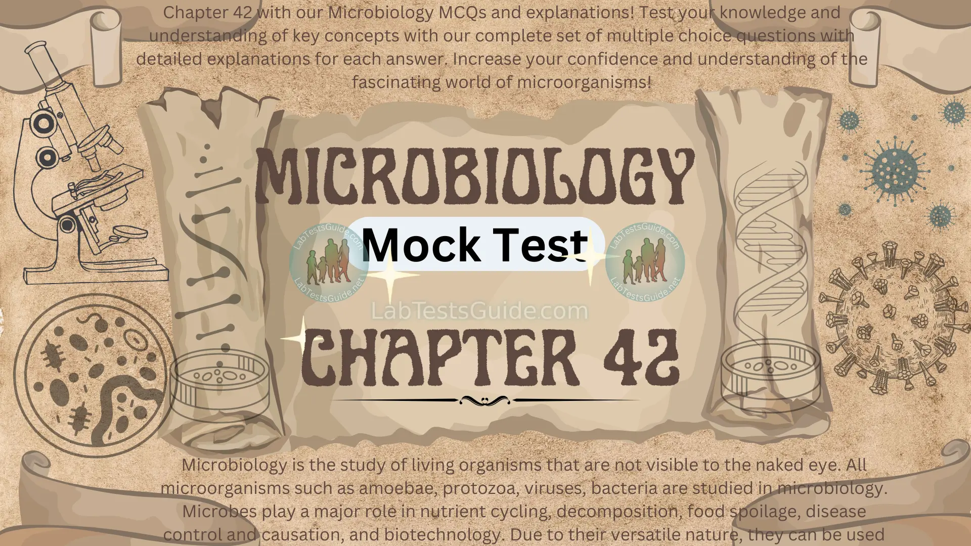 Microbiology MCQs Mock Test - Chapter 42 | Lab Tests Guide